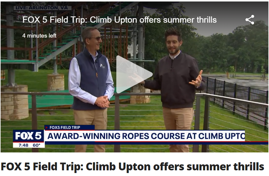 FOX 5 Field Trip: Climb Upton offers summer thrills | NOVA Parks