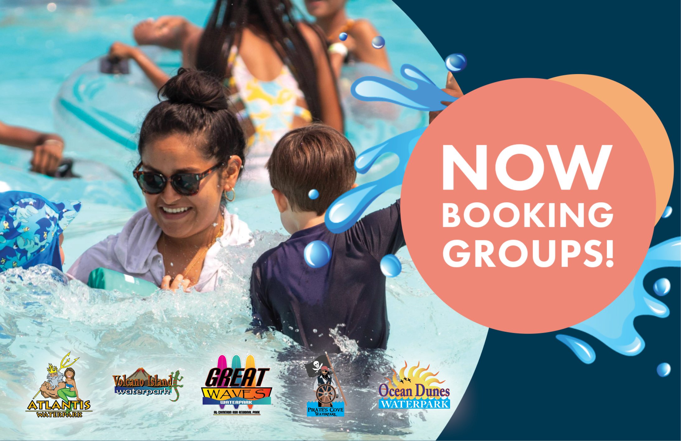 Now booking groups for the 2026 waterpark season! | NOVA Parks